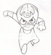 Mucha Lucha Ricochet Sketch Coloring Page