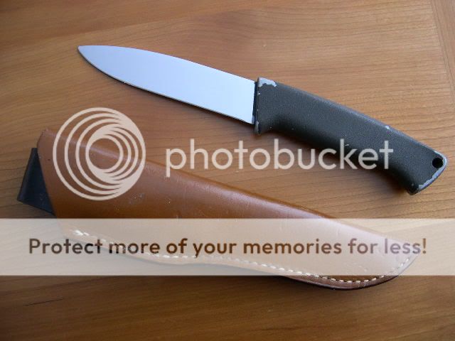 Gerber A475 drop-point fixed blade aluminum-handle hunting knife ...