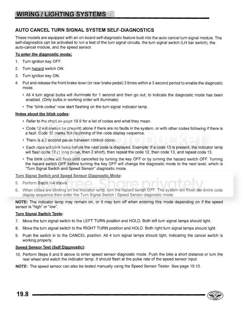 turn signal and horn not working | Victory Motorcycle Forum