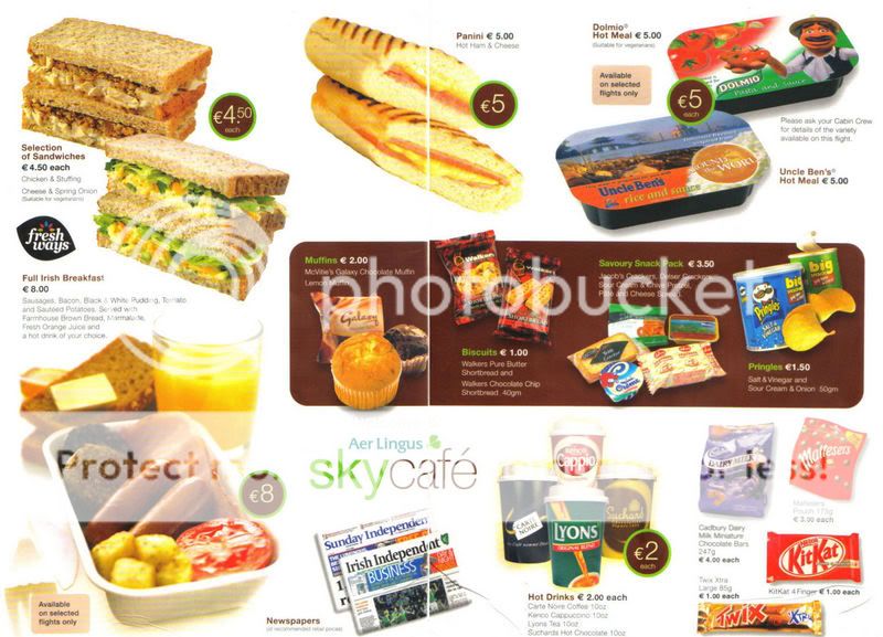 Buy-on-board Snack Menu Pics - Airliners.net